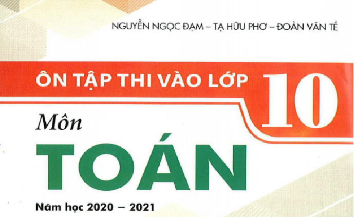 Sách ôn thi vào lớp 10 - ToanthayCu.Com